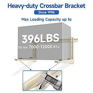 Cestluck Mini Split Mounting Brackets, Mini Split Bracket with Crossbar for Mini-Split AC 7000 BTU to 12000 BTU