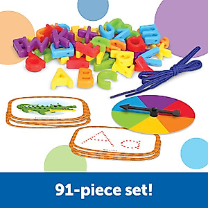 Learning Resources Skill Builders! Preschool Letters - 91 Pieces, Ages 3+ Toddler Learning Activities, Preschool Learning Materials, Homeschool Preschool Supplies, Alphabet Learning for Preschool