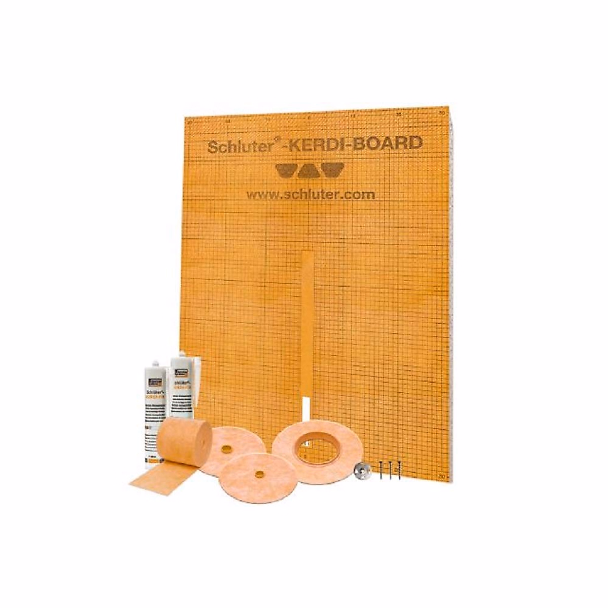 Schluter Systems Kerdi Board Waterproof Shower Kit, Model KBKIT