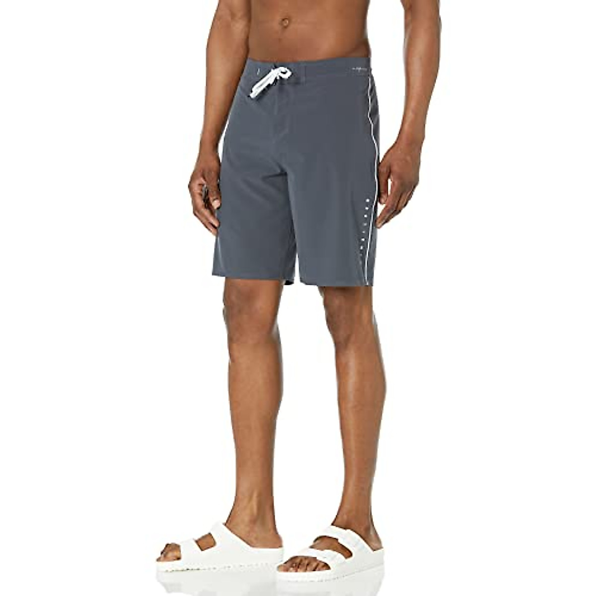 Quiksilver Men's Standard Highline Massive 20 Inch Outseam Stretch Boardshort Swim Trunk, Iron GATE, 38