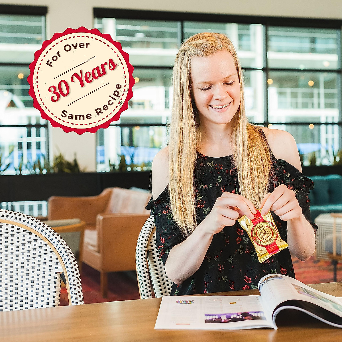 Snack Bars by Grab The Gold - Organic, Gluten Free, Vegan, Kosher, & Dairy Free - 11g of Protein - Chocolate Peanut Butter (14 Count)