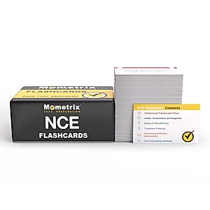 NCE Study Cards: NCE Exam Prep 2024-2025 with Practice Test Questions for the National Counselor Examination [Full Color Cards]