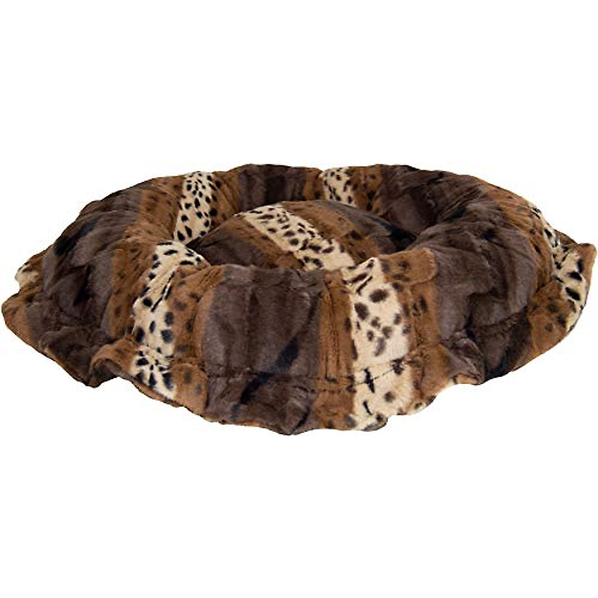 Bessie and Barnie Ultra Plush Wild Kingdom Deluxe Luxury Dog/Pet Lily Pod Bed Machine Washable