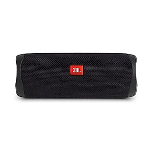 JBL FLIP 5 Portable Speaker IPX7 Waterproof Bundle with gSport Limited Edition Carbon Fiber Case (Black)