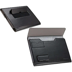 Broonel Black Leather Folio Case - Compatible with ASUS Zenbook 14X - 14" OLED Space Edition (UX5401)