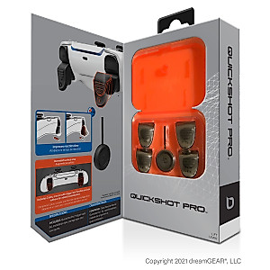 Bionik Quickshot Pro For PlayStation 5 Controllers: Trigger Lock System For Faster Reaction Time - Includes Two Sets