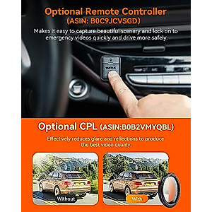 Vantrue N4 Pro 3 Channel 4K WiFi Dash Cam, STARVIS 2 IMX678 Night Vision, 4K+1080P+1080P Front Inside and Rear Triple Car Camera, Voice Control, GPS, 4K HDR, 24 Hours Parking Mode, Support 512GB Max