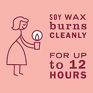 MRS. MEYER'S CLEAN DAY Soy Tin Candle, 12 Hour Burn Time, 3 Pack, Made with Soy Wax and Essential Oils, 2.9 oz, Rose