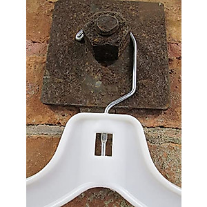 NAHANCO 1405 Plastic Dress Hanger, Jumbo Weight, 17", White (Pack of 100)