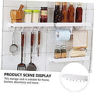 Cabilock 1pc Towel Rack Pendant Tub Shelf Wall Mounted Shelves for Storage Folding Shelf Bathroom Wall Storage Shower Bottle Holder Hanging Shelf Bathroom Kitchen Rack Storage Rack Iron Abs