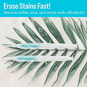 Cali White Teeth Whitening Gel Refills - 35% Carbamide Peroxide Formula - Vegan Organic Tooth Bleach - 3-Piece 5 ml Syringes for Teeth Whitening Kits - Use with UV or LED Light and Trays