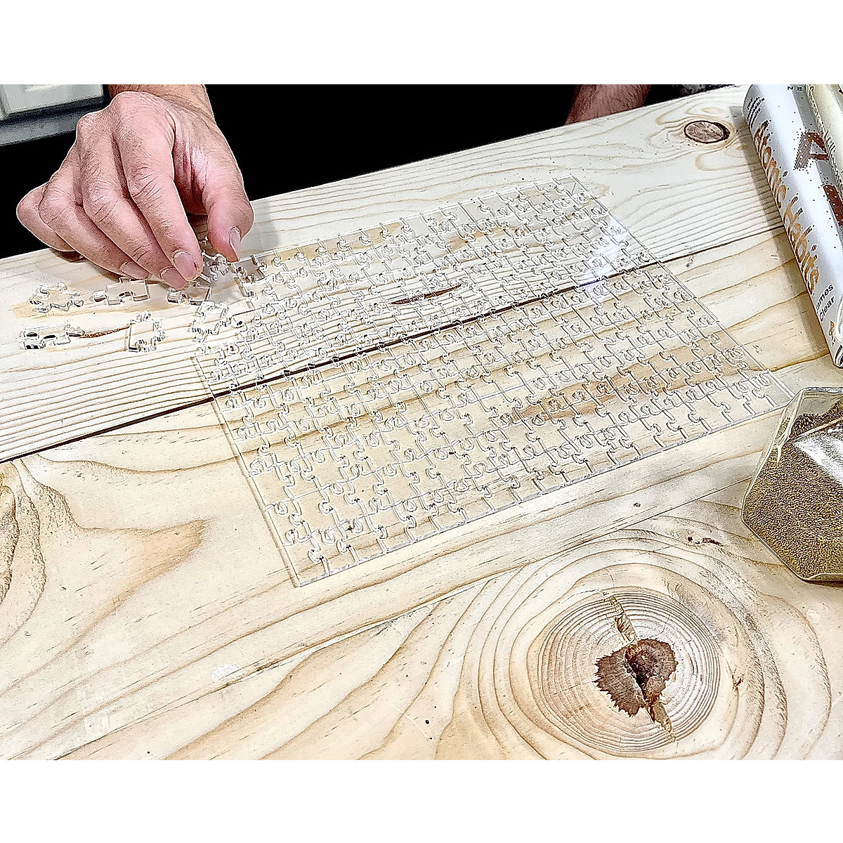 The Clearly Impossible Puzzle ® 100, 200, 500, 1000 Pieces Hard Puzzle for Adults Cool Difficult Puzzles Clear Hardest Puzzle - Difficult Funny Puzzle for Adults (200)