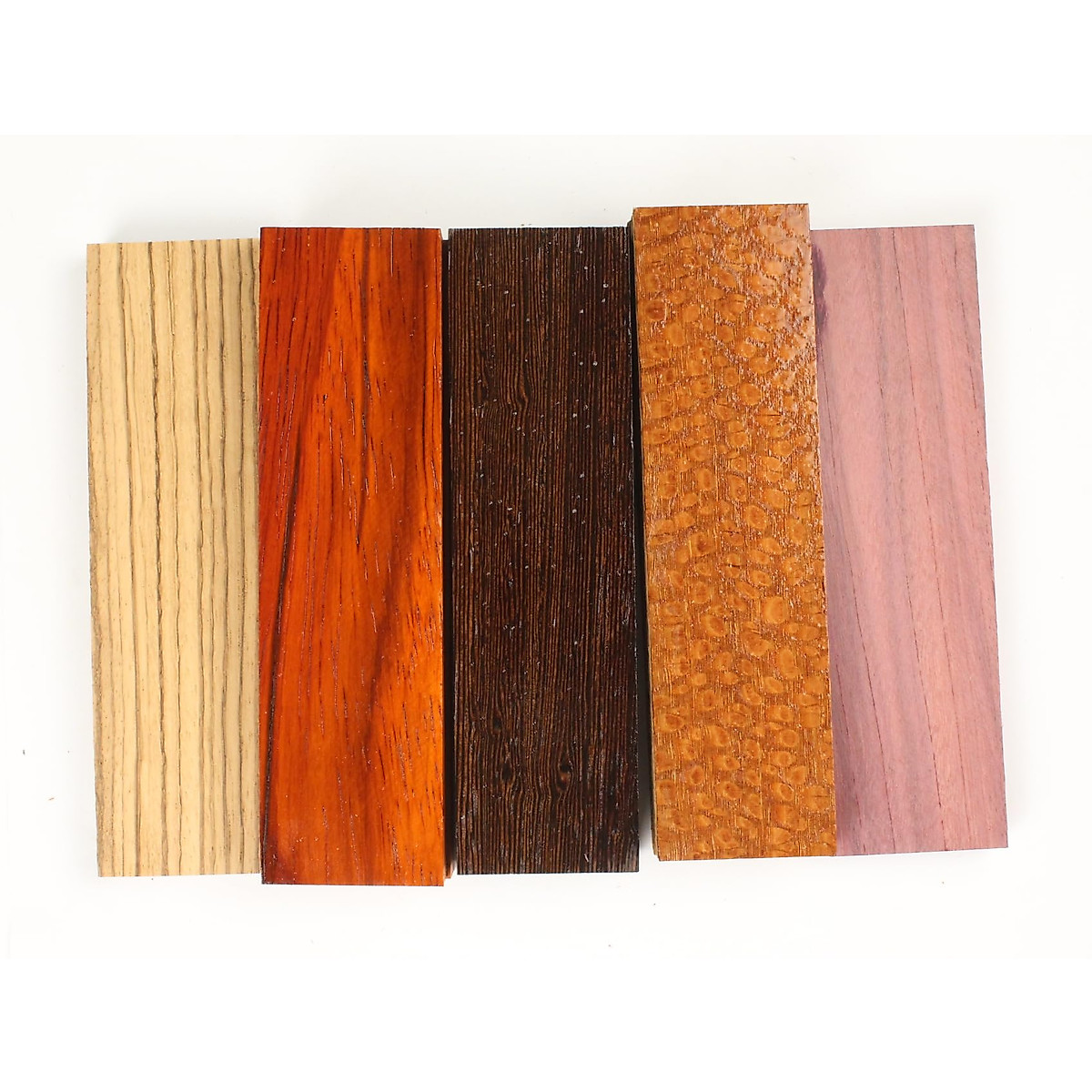 Payne Bros Custom Knives Variety pack of 5 wood scales, 5 INCH, for knife making - gun grps - craft supplies (VP18)