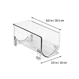 Hemoton 2pcs Drawer Wine Rack Stackable Beverage Dispenser Water Bottle Holder Bin Refrigerator Soda Can Organizer Pantry Freezers Beer Wine Tray Desk Tray Cupboard The Pet Food