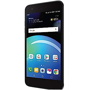 LG Phoenix 4 AT&T Prepaid Smartphone with 16GB, 4G LTE, Android 7.1 OS, 8MP + 5MP Cameras - Black