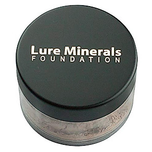 Lure Minerals Foundation Loose Powder 8g Sifter Jar- Choose Color,free of Harmful Ingredients (Compare to Bare Minerals (Fairly Light -Matte 8 grams)