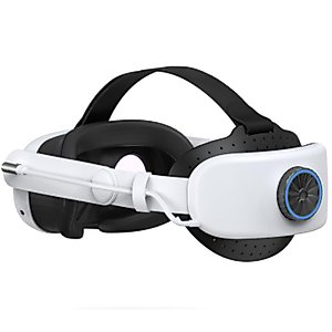 Comfort Head Strap with Battery for Meta Quest 3/Quest 3S, 8000Mah Elite Strap Battery Pack Extend 7 hrs Playtime, Adjustable Lightweight Headset Strap Accessories