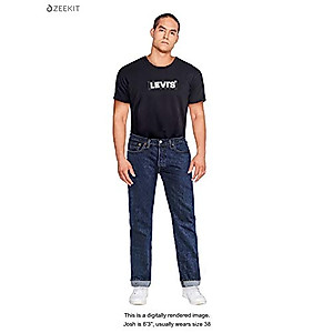Levi's Men's 501 Original Fit Jeans (Also Available in Big & Tall), Dark Stonewash, 34W x 34L
