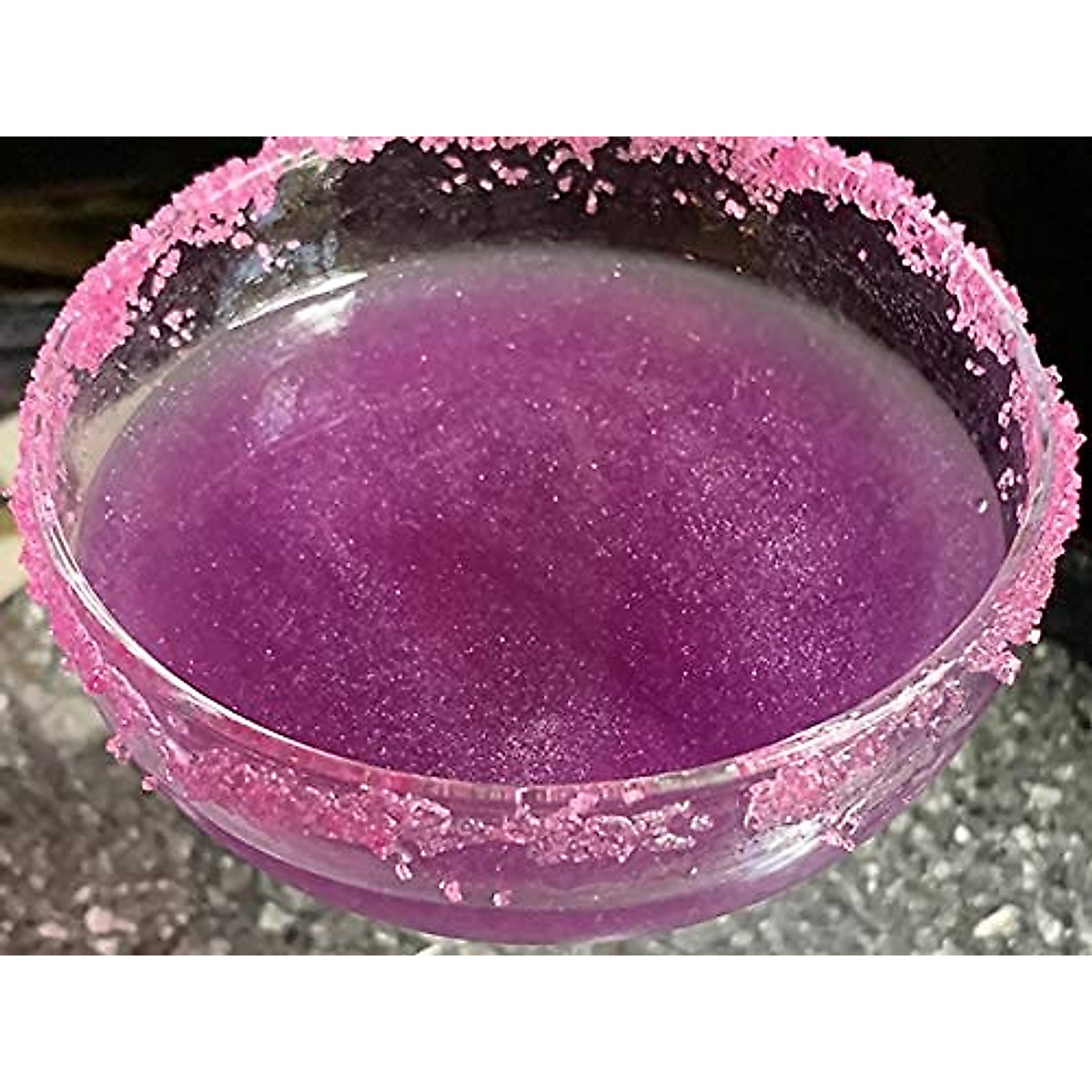 Snowy River Pink Cocktail Rimmer - Naturally Colored Pink Cocktail Sugar, Beverage Rimmer, Margaritas, Kosher (3oz Pink)