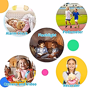 Jsbaby Smart Watch for Kids,Kids Smart Watch Boys Girls with SOS Call,Music Player,Pedometer,Math Games,Camera,Alarm,Recorder,Calculator,Mp3,for Birthday Gift Children (deep Blue) …