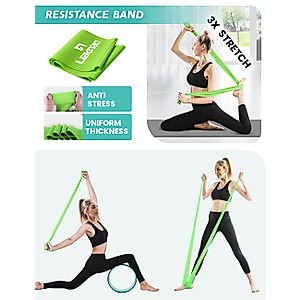 Yoga Wheel Set of 3, Back Roller for Back Pain Relief, Stretching, Multifunctional Back Wheel Improve Flexibility, Strength & Backbends, Deep Tissue Massage, Size 13"/10.5"/6.5''