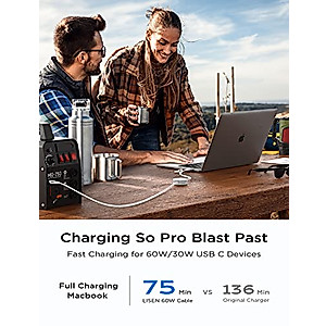 LISEN 4 in 1 Multi Charging Cable [Carry Anywhere] [Fast Charge All Devices] 60W PD USB C Charging Cable Retractable iPhone Charger Multiple Cord for Samsung Galaxy S23+/iPhone 14/Laptop/iPad(3.3FT)