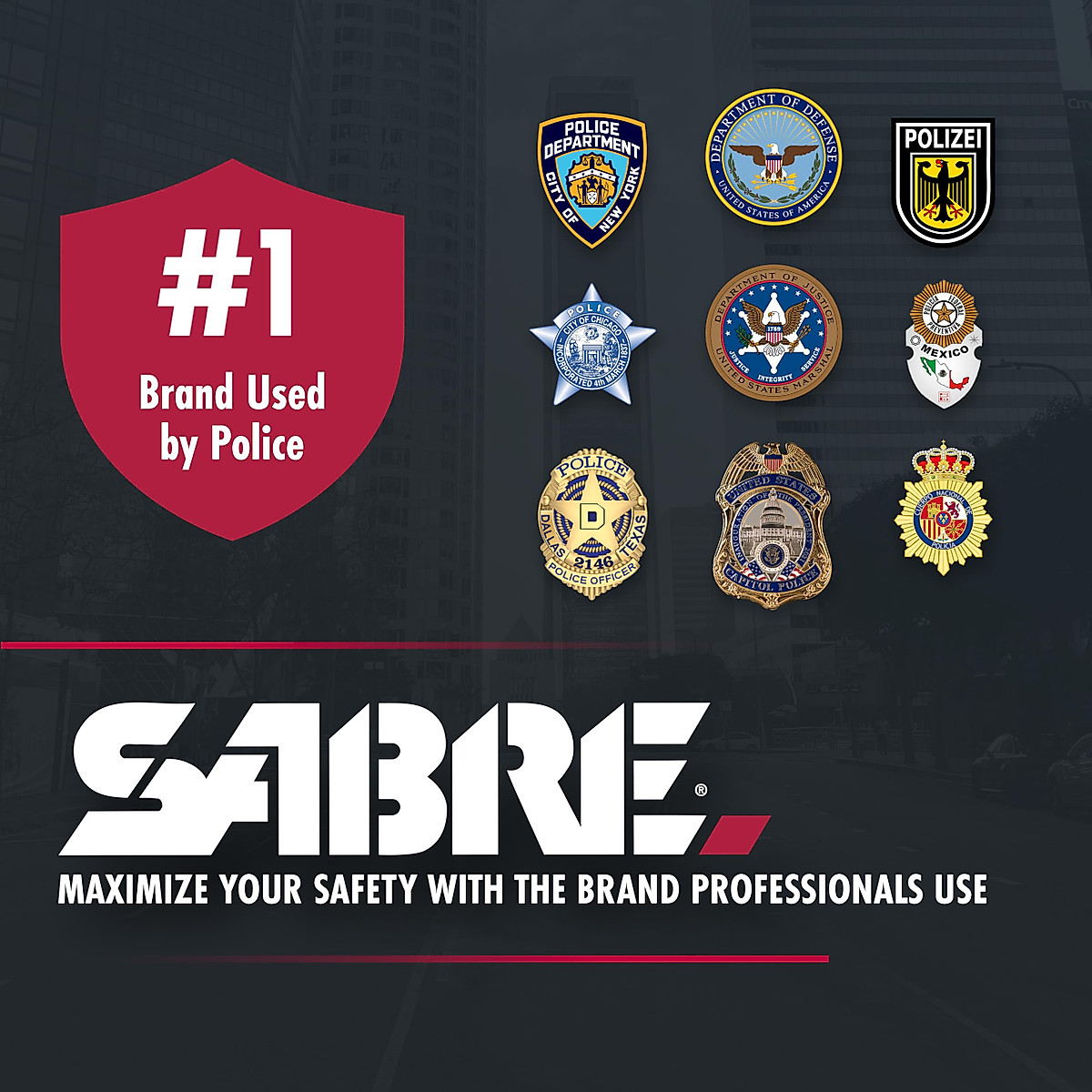 SABRE Safe Escape 3-In-1 Pepper Gel With Seat Belt Cutter & Window Breaker, Maximum Strength Pepper Spray, Snap Clip Keychain for Easy Carry & Fast Access, 0.54 fl oz, Easy to Use Fast Flip Top Safety