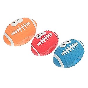 NOLITOY 3pcs Teething Ball Toys Pet Chew Toys Teething Toys Squeaky Balls for Dogs Rubber Balls for Dogs Puppy Chew Toy Dog Balls Outdoor Toys Dog Squeaky Toys Vocalize Sound Toy Emulsion