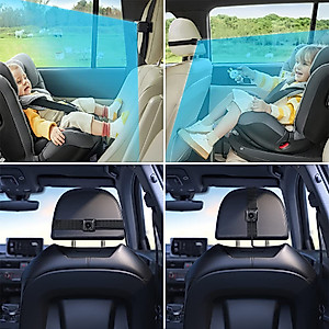 VSYSTO Baby Car Camera Recorder - 4.3" HD Monitor Dash Cam for Back Seat Rear-Facing Monitoring with Strap-Mounted 940nm IR Night Vision Lens & Real-Time Temperature Detection