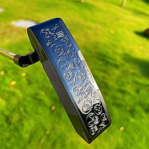 CALONG Super GSS Blade Golf Putter 303 Steel 375g CNC Milled Right Hand Skull Golf Club Putter with Headcover