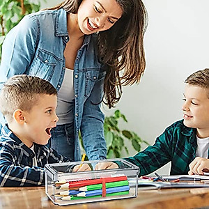 MDHAND Fridge Organizer - Refrigerator Organizer Bins, 10pcs Fridge Organizer and Storage Clear, Stackable Fridge Organizer Bins with Lid BPA Free Egg Organizer for Refrigerator