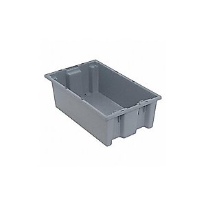 Quantum Storage Systems STACK & NEST TOTE GRAY 18in x 11in x 6in