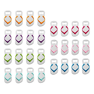 QLL 28 Pcs Special "pop the Top" Flip-flop Bottle Opener for Wedding Favors