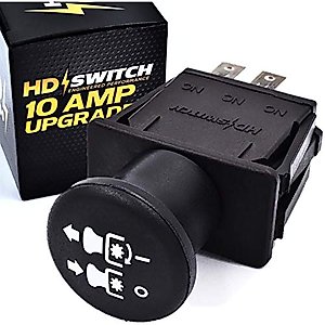 HD Switch - Clutch PTO Switch Replaces Husqvarna Craftsman 582107601 107601 582107604 GT48 TC238 GT2254 LGT2554 LGT2654 YT42 YT46 YT48 YTH2348 YTH24 YTH2448 TC TS Series - Free 10 AMP OEM Upgrade