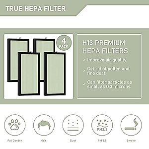 Dryer Advanced HEPA Filter Compatible with Dr. Brown's Clean Steam Baby Bottle Dryer Advanced, 4 Pack