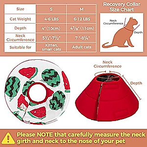 ComSaf Cat Recovery Collar, Lightweight Pet Elizabeth Collar, Soft Adjustable Cat Cone Collar After Surgery for Cat Kitten Prevent from Licking Wounds, Loops-Protective Healing, Not Block Vision