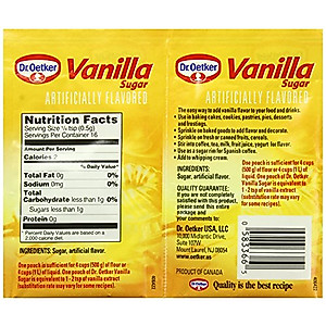 Dr. Oetker Vanilla Sugar, .32 oz., 12 Count