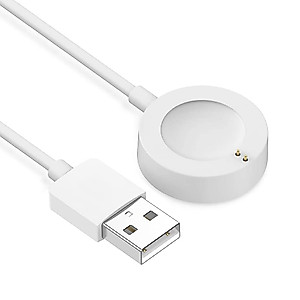 Charger for Fossil Gen 4, Gen 5, Gen 5E, Gen 6 & Charging Cable for Michael Kors Gen 4 5 5E 6 Smart Watch (3.3ft/1m, White)