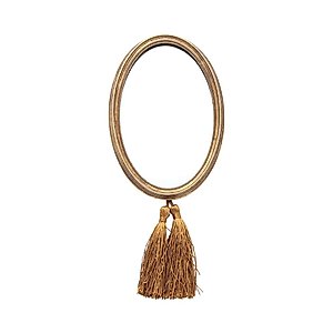 東京かんかん Oval Mirror with Tassel L M45-1267GD