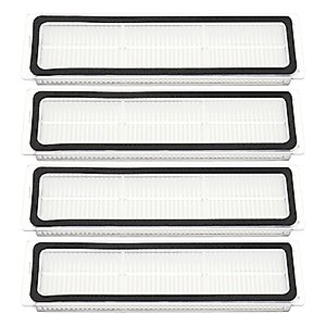 The Lord of the Tools 4Pcs Robot Vacuum Cleaner Accessories Part Replacement Compatible with Dreame D9 L10 pro D9 Max D9 PRO D10s Sweeper Filter White
