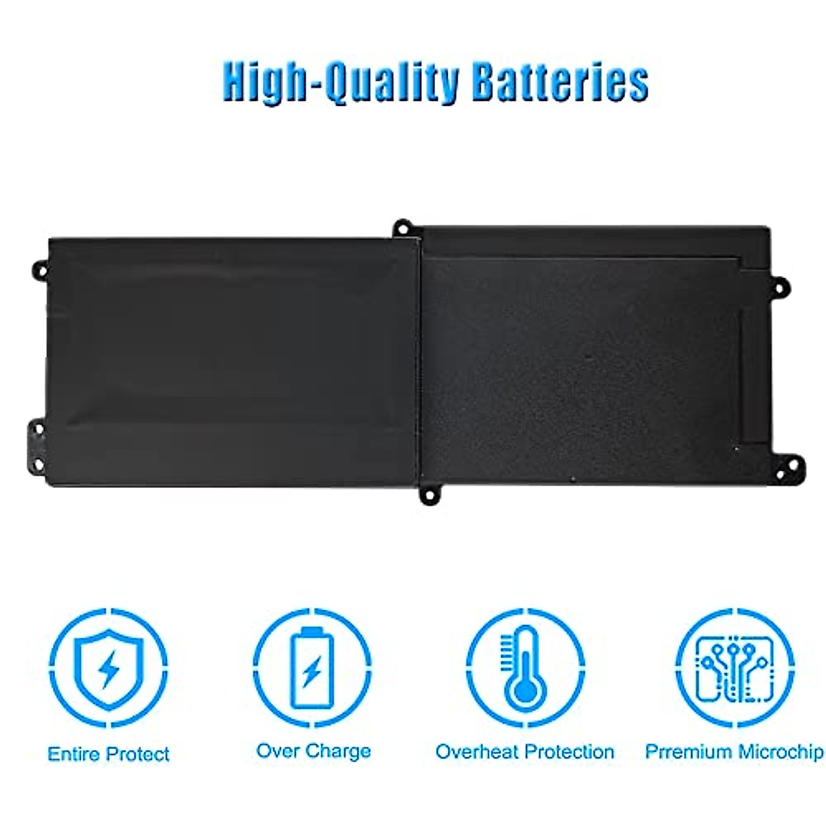 DT9XG 07PWKV 11.4V 90Wh Laptop Battery Replacement for Dell Alienware Area-51m R1 R2 D1968W D1968B D1969PW D1733B Series