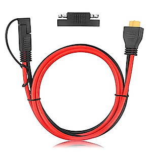 PAEKQ 10AWG SAE Connector to XT60 Female Adapter Connect Solar Panel 3FT XT60 Connector to SAE Connector Extension Cable for Lipo Battery and Delta Portable Power Station RV Solar Generator(3Feet)