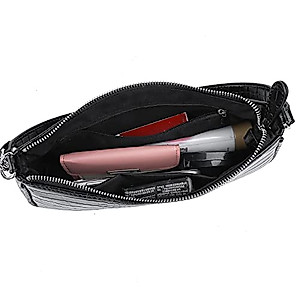 Shoulder Bags for Women, Retro Classic Tote HandBag Crocodile Pattern Clutch Purse with Zipper Closure