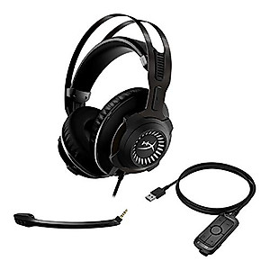 HyperX Cloud Revolver - Gaming Headset with HyperX 7.1 Surround Sound, Signature Memory Foam, Premium Leatherette, Steel Frame, Detachable Noise-Cancellation Microphone