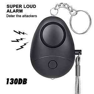 Personal Alarm, Safe Sound Security Personal Alarm for Women,Kids, Elderly, Emergency Safe Personal Alarm Black