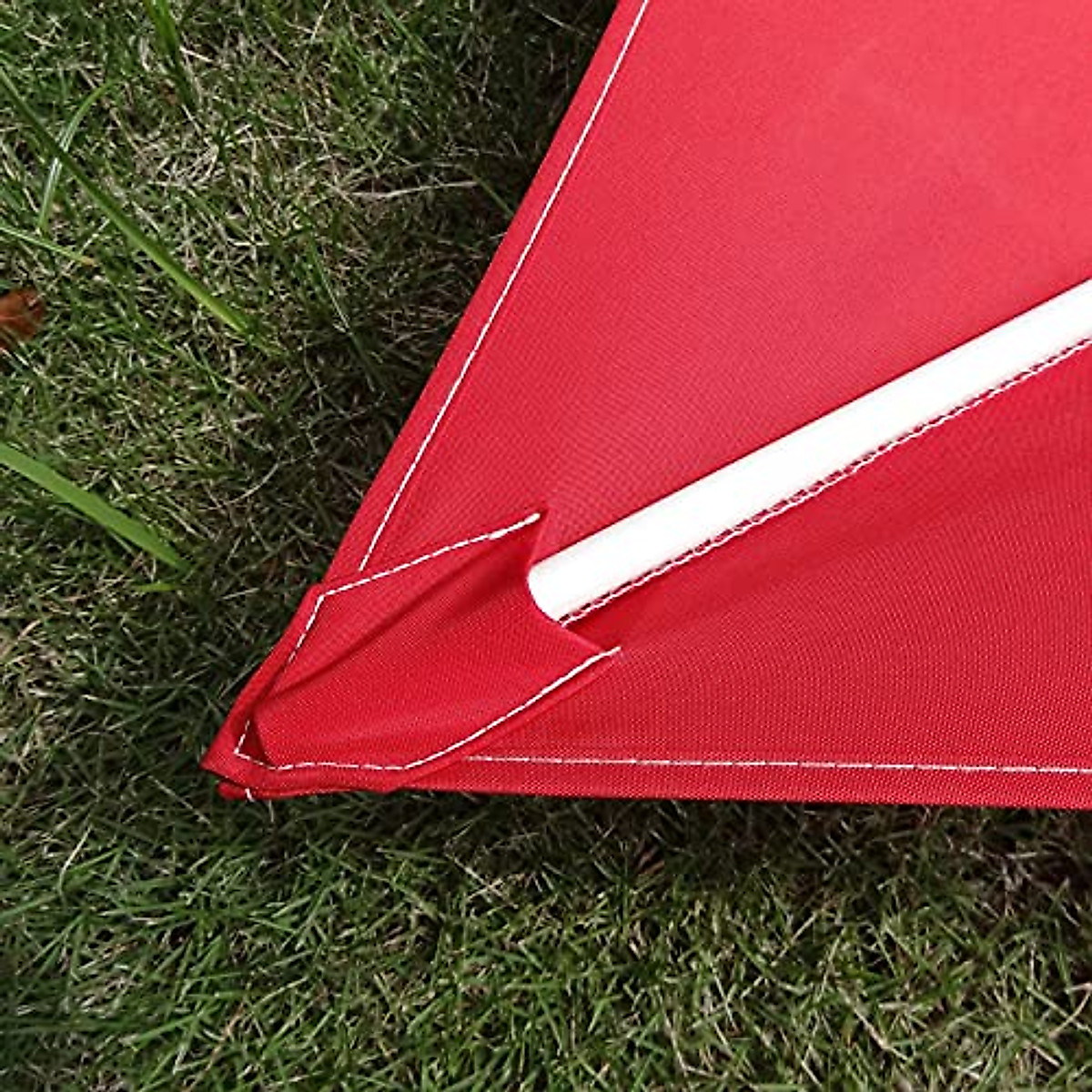 Plcnn 6.5 x 6.5 ft Patio Umbrella Canopy, Square Umbrella Replacement Cover Outdoor Table Umbrella Replacement Top Cover for Pool Beach Backyard Garden