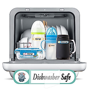 Baby Bottle Labels for Daycare, Tinabless Self-Laminating, Waterproof Write-On Name Stickers for School, Travel (Pack of 80)