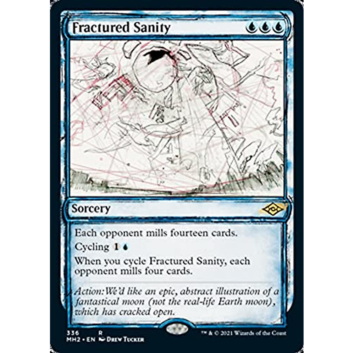 Magic: the Gathering - Fractured Sanity (336) - Showcase (Sketch Art) - Modern Horizons 2