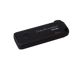 Kingston Digital 8 GB Data Traveler SE8 USB 2.0 Flash Drive, Black (DTSE8/8GB)