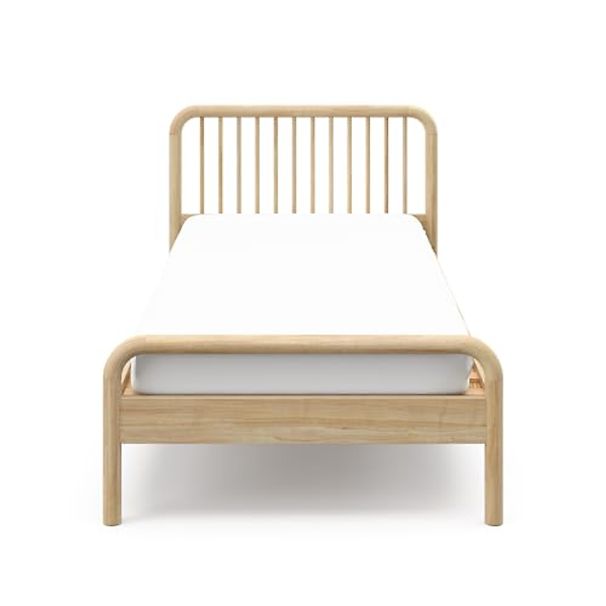 Storkcraft Next Porto Twin Bed (Natural) – GREENGUARD Gold Certified Fits Standard Twin Mattress, Sleek and Elegant Design, Easy to Assembly, Easy-to-Match Style